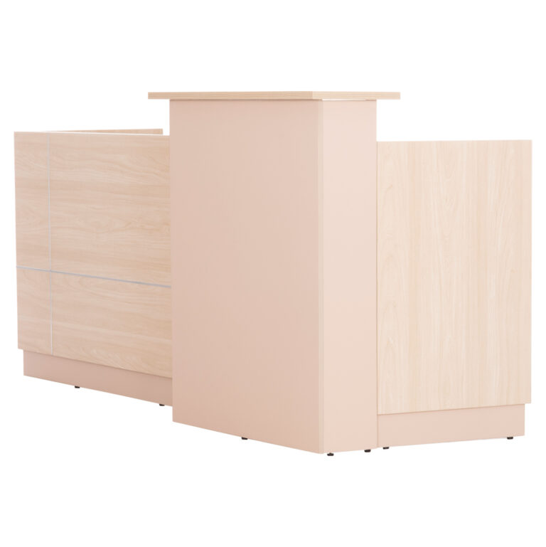 Reception Desk Dalton Hm2068.02 Melamine In Sonama-beige 240x80x106hcm ...